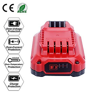 Lasica 2-Pack 20V Tool Battery 3.0 Ah Replacement for Craftsman V20 Battery CMCB202-2 CMCB201 CMCB204-2 Compatible with Craftsman V20 Max Cordless Power Tools CMCS714M1 CMCV002B CMCW220B CMCS600B