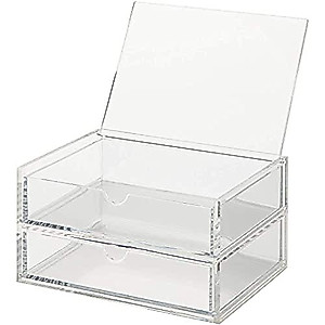 MUJI 7A57024 Drawer with Lid, Small, Clear