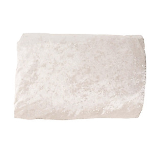 Efavormart 5 Yards Velvet Fabric Bolt 65" Wide Fabric Roll Ivory Soft Touch Velvet Fabric