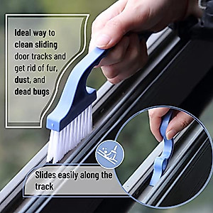 Slick- Window Track Cleaning Brush, 2 Pack, Window Cleaning Brush, Window Groove Cleaning Brush, Window Track Cleaner, Gap Cleaning Brush, Window Groove Cleaning Tool, Window Cleaning Brush Tool