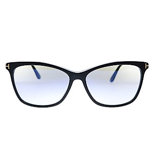 Tom Ford Magnetic Clip-on Eyeglasses TF5690B 001 Black/Gold 55mm FT5690