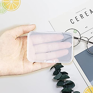 YASUOA 6 Pack Rectangle Mini Storage Containers Box with Hinged Lid, Storage Containers for Business Card, Crafts Accessories, Screws, Drills, Battery, Tiny Bead (3.5x2.5inch)