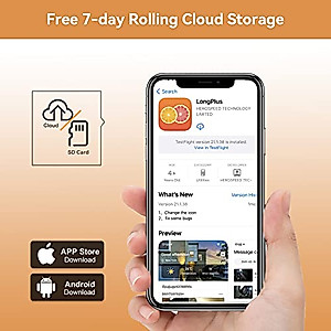 LongPlus Security Cameras Wireless Outdoor, 1080P Battery Wireless Outdoor Cameras for Home, Wireless WiFi Camera with AI Detection, Color Night Vision,Spotlight,2-Way Talk,IP65 Waterproof,Only2.4Ghz