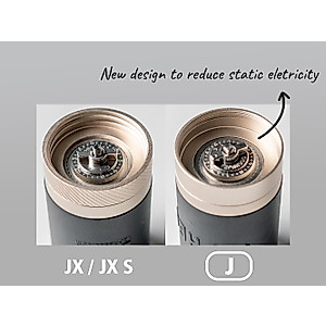 1Zpresso J Manual Coffee Grinder Silver Capacity 35g with Assembly Stainless Steel Conical Burr - Numerical Internal Adjustable Setting