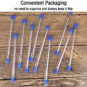 Long Carbide Rotary Burr Set Compatible with Dremel, 10Pcs Double Cut 1/8" Shank 1/4" Head 100MM Length Tungsten Steel Carving Burr Bits for Drilling, Woodworking, Steel Metal Polishing, Engraving