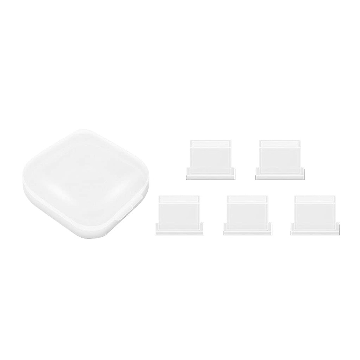 Harlotte Silicone USB Cap Port Cover Anti Dust Protector Suitable for Mobile Phones Silicone Protectors Cap Port Cover Anti Dust - 3 Pieces