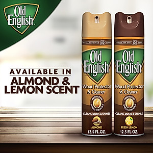 OLD ENGLISH Aerosol Wood Protector & Cleaner, Fresh Lemon 12.50 oz (Pack of 3)