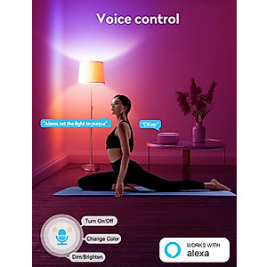 ILC Alexa Light Bulbs (130 Watt Equivalent) Smart Light Bulbs Work with Alexa Required Echo Device, 1300 Lumens, Color Changing Warm White 2700K, 13W Bright LED Bulbs (4 Pack)