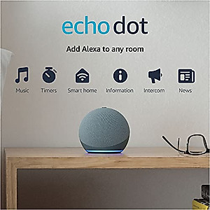 Echo Dot (4th Gen) | Smart speaker with Alexa | Twilight Blue
