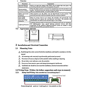 SSQUZA 6000W MPPT Hybrid Wind Solar Charge Booster Controller 12V 24V 48V Wind Generator Solar Panel Charger for Home Use Wind Turbine and PV Panel,48V