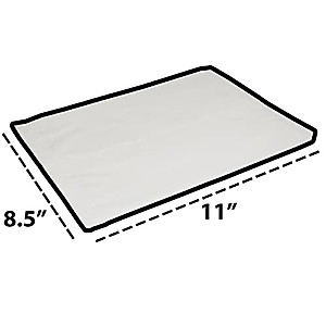 CuteBox 100pc White Flat Paper Gift Bags (8.5" x 11") for Merchandise, Crafts, Party Favors, Retail, Handmade Goods, Arts and Crafts, Outdoor Events, Holidays, Weddings