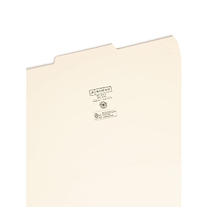 Smead File Folder, 1/3-Cut Tab, Center Position, Legal Size, Manila, 100 per Box (15332)