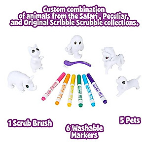 Crayola Scribble Scrubbie Toy Pet Playset, Confetti Party Pack, Coloring Toy for Kids, Gift for Ages 3, 4, 5, 6, 7