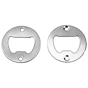 Homend 100Pack Wall Mount Bottle Openers, Mounting Hardware Included, Vintage Rustic Bar(Wood Block is not Included) (Silver)