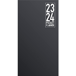 2023-2024 Classic Black Pocket Planner