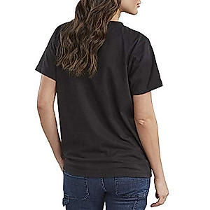 Dickies Women's Short Sleeve Heavyweight Pocket T-Shirt, Black, Medium