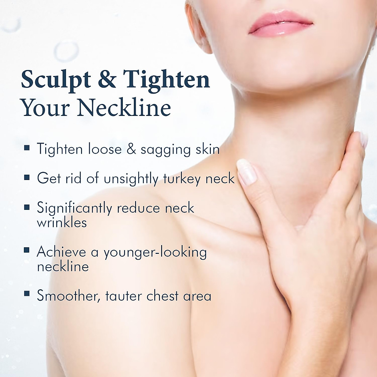 SkinPro Neck Firming Cream, Neck Cream for Tightening, Neck Firming Cream with Retinol Serum for Extra Skin Tightening, Marine Collagen Cream with Peptides for Neck