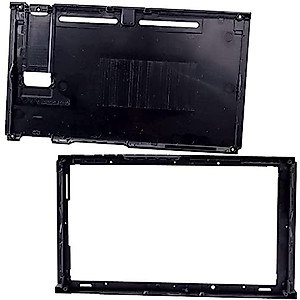 Rinbers Front Back Faceplate Rear Back Cover Housing Top Bottom Shell Case Replacement with Back Kickstand Host Shell Support Bracket Stand Holder for Nintendo Switch Console HAC-001