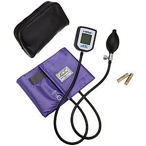 ADC 7002 E-sphyg Digital Pocket Aneroid Sphygmomanometer Blood Pressure Monitor, Reusable BP Cuff, Adult, Purple