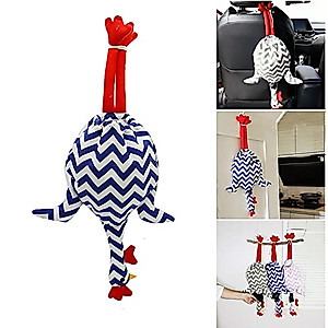 Chanshi Chicken Garbage Bag Storage Holder, Chicken Grocery Bag Holder for Organization, Creative Hanging Storage Pouch Household
