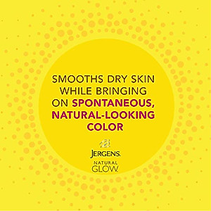 Jergens Natural Glow Instant Sun Sunless Tanning Moisturizer + Bronzer, Self Tanner, Deep Bronze, for Natural-Looking Tan, 6 Ounce