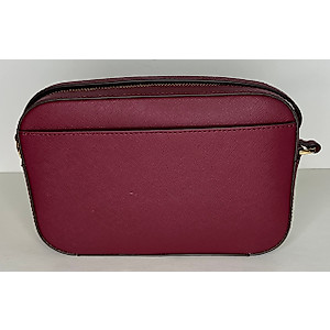 Michael Kors Jet Set Large Chain Crossbody Bag bundled with with SM TZ Coinpouch Wallet Purse Hook (Mulberry/Signature MK Mulberry