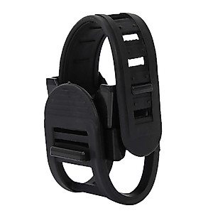 Junluck Universal Bicycle Headlight Holder, Adjustable 360 Degree Rotation Bicycle Flashlight Mount Clip Bracket for Road Bike Cycling Part, Suitable for 28-40mm Diameter Flashlight