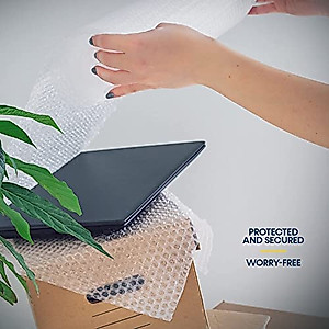 Bubble Cushioning Wrap Bubble Rolls Perforated Every 12 Inches - 12 Inches x 72 Feet Total - Ideal for Shipping Packing Moving Bubble Packing Moving Wrap