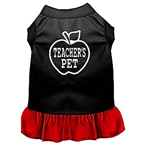 Mirage Pet Products 57-51 XXLBPBPK Pink Teachers Pet Screen Print Dress Black with Bright, XX-Large