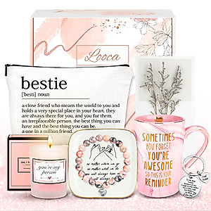 Looca Best Friend Birthday Gift Basket for Women - Unique Friendship Gifts for Bestie, BFF