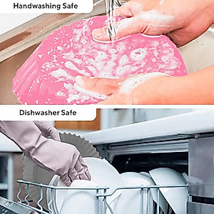 2 Pack Square and Round Air Fryer Silicone Liners | Silicone Air Fryer Liners Pot 2 to 5 QT Replacement of Parchment Paper Liners, Non-Stick, Food Grade, Oven Accessories Reusable Liners Pink + Grey