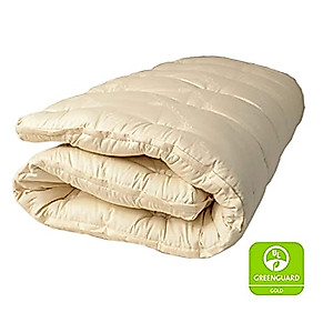 BIO SLEEP CONCEPT Organic Wool 3-Inch, Twin Size Mattress Topper