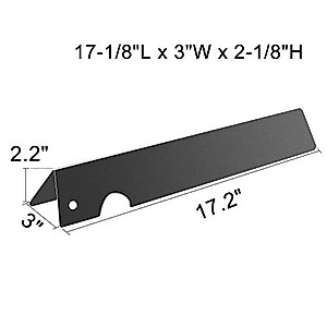Outspark 66032 Grill Flavorizer Bars for Weber Genesis II E/S310 E-330 E/S-335 Series Gas Grill,Replacement Parts for Weber Genesis II/LX 300 Series,66795 66040 Flavor Bar,Porcelain Enameled,5 Pack