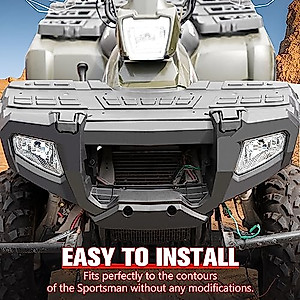A & UTV PRO Front Bumper Guard for Polaris Sportsman 500 700 800 X2 Touring 2006-2010, Front Fascia Brush Guard Protector Accessories, Replace OEM# 2633527-070, 2633271-070, 2633520-070, 5437086-070