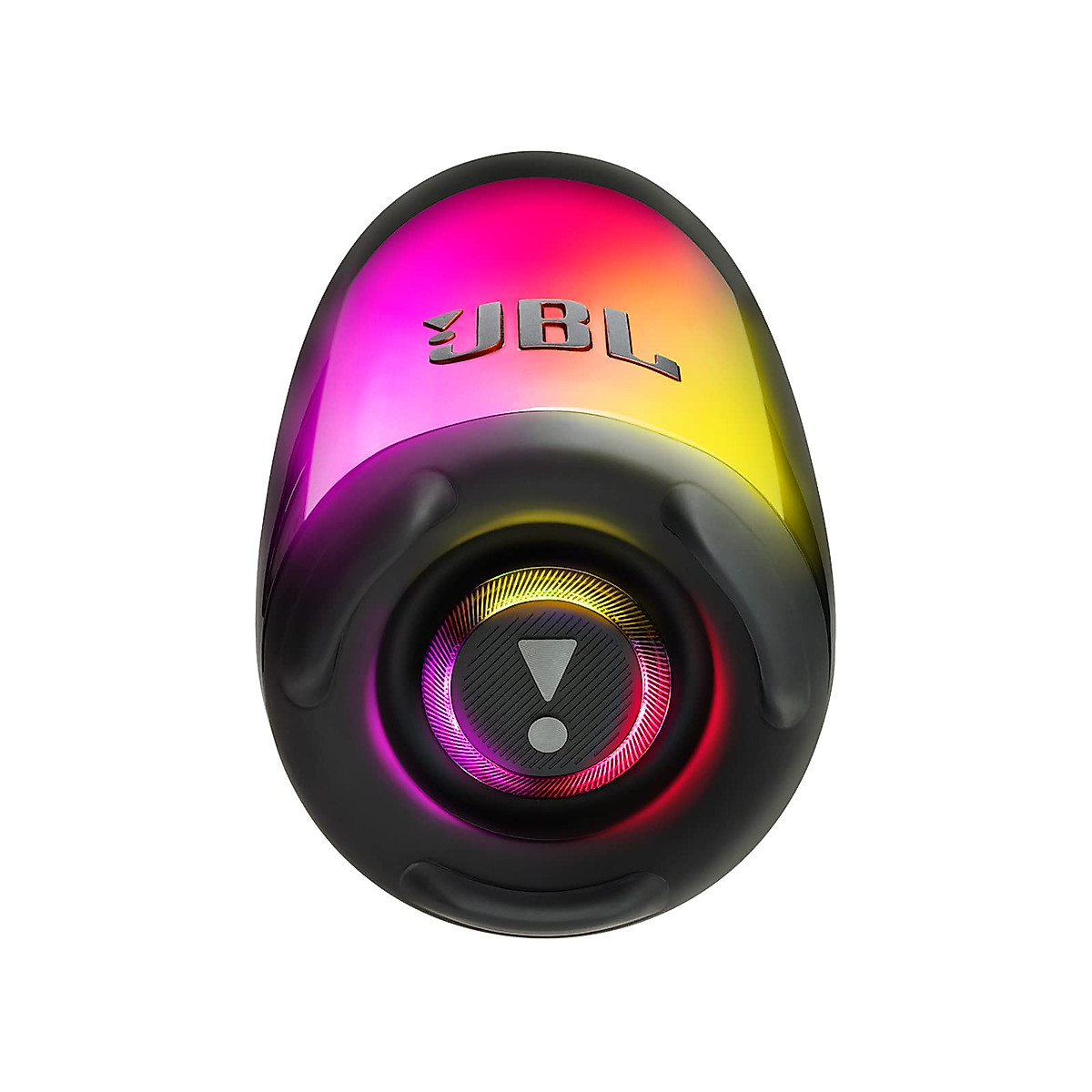 JBL Pulse 5 Black Bluetooth Light Show Speaker Bundle with Premium divvi! Hardshell Case