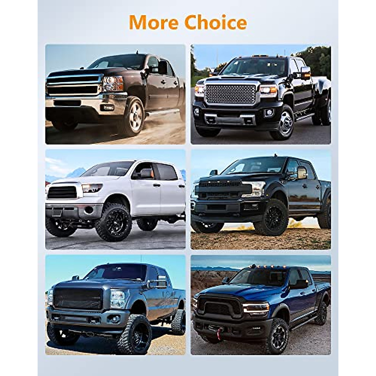 ITOPUP Towing Mirrors Fit for 1999-2002 for Chevy Silverado 1500/2500 for GMC Sierra 1500/2500 Tow Mirrors with Power Control Heated 1 Pair of Mirrors Left Side and Right Side Black Textured