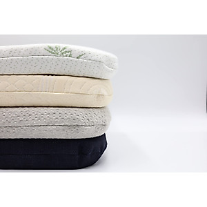 ORGANIC TEXTILES 2" Organic Latex Seat Cushion with Removable Cover, 18"x16", Medium, GOLS Certified, Cushion for Tailbone Pain, Desk Chair Car Seat Cushion