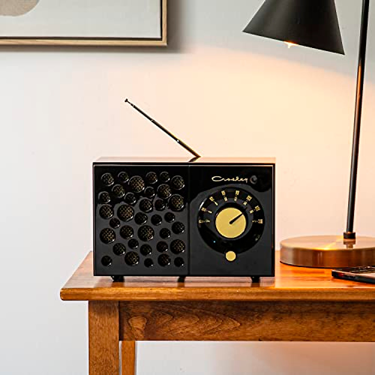 Crosley CR3042A-BK Maverick Portable AM/FM Radio with Bluetooth Receiver, Black