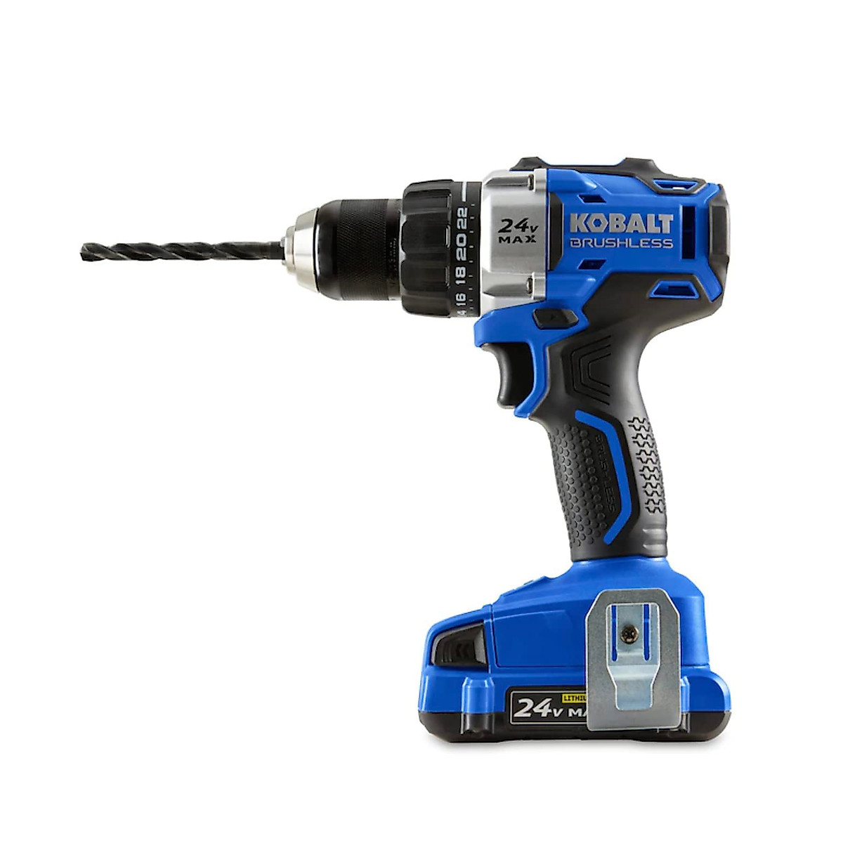 Kobalt 24-Volt Max Lithium Ion (Li-ion) 1/2-in Cordless Brushless Drill with Battery and Soft Case