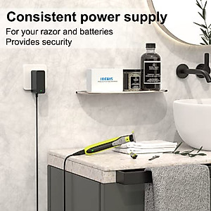 Charger Cord for Philips Norelco One Blade QP2724, QP2834, 2400 Series Trimmer, USB Adapter for Philips Oneblade X3001 MG7910 MG5910 MG9510 QP4631 QP1924 Charging Shaver Cable (Brush, 5V, Travel)