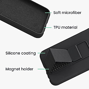 kwmobile Case Compatible with Xiaomi Redmi Note 8 Pro - Case with Hand Strap and Stand Soft TPU Silicone Coating - Lavender