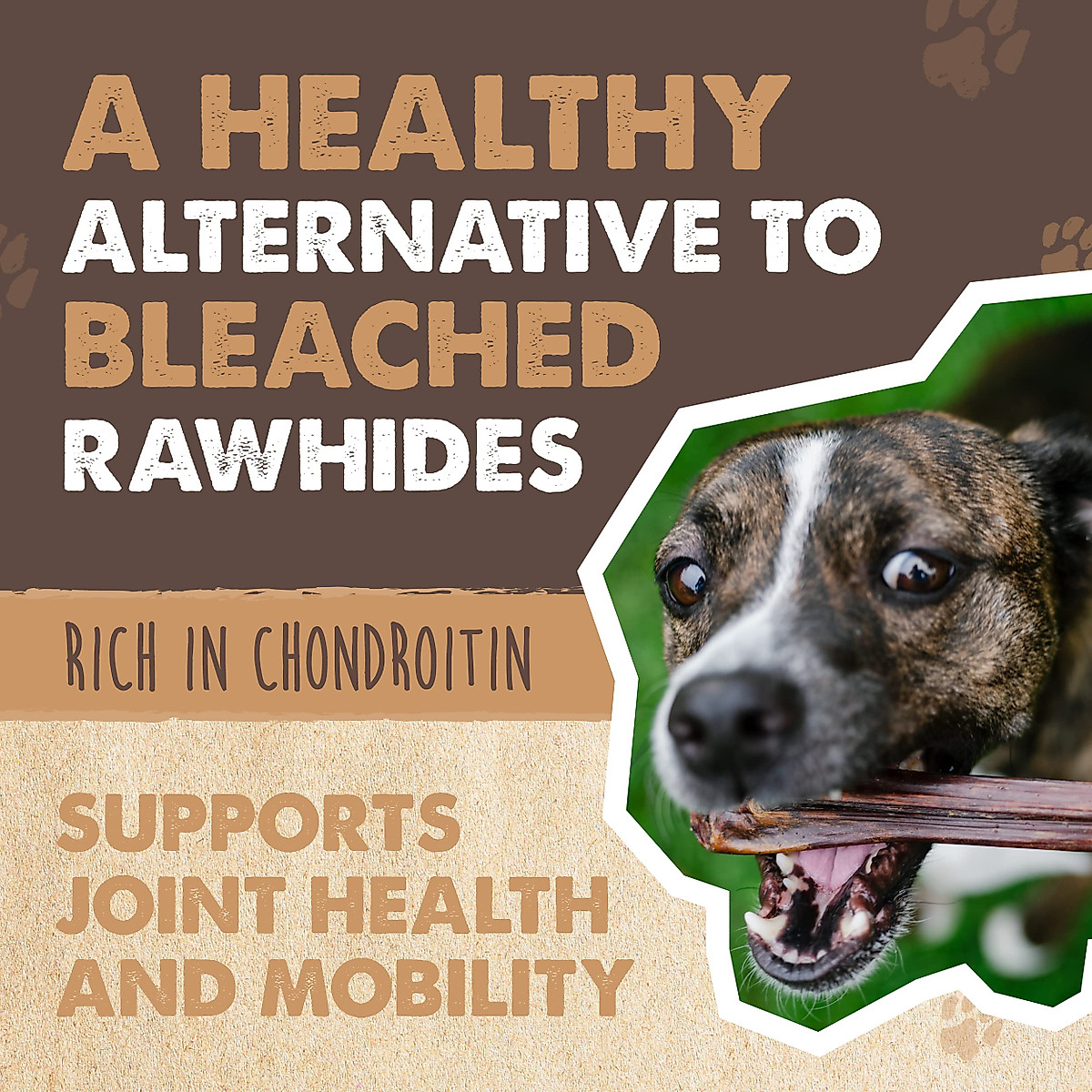 Mighty Paw - Beef Gullet Sticks for Dogs (6 Inch - 30 Pack) | Premium Beef Esophagus Dog Treats. Gullet Sticks, Ideal for Large and Small Dogs Teething and Light Chewing. Rawhide Free, Bulk Dog Chews