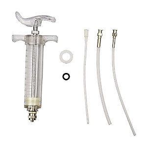 Motanar Reuseable Young Birds Feeding Syringe Kit,Plastic and Perspex Material,Feeding Milk for Young Birds or Feeding Medicine for Sick Birds (20ml + 2+3+4mm Hose)