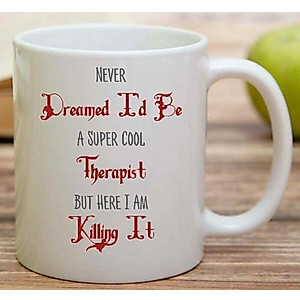 Inspiring Killing It Gifts for Therapists, an Ideal Birthday Present for a Sister - Grey Multicolor Unisex Sweat 11 Oz White Ceramic Coffee Mug