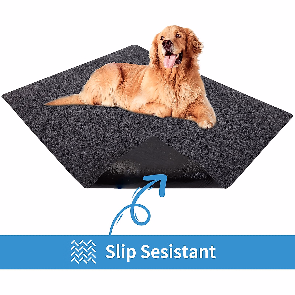 Dog Playpen Mat Pads, Puppy Pads for Dogs Training, Whelping, Housebreaking, Incontinence, Kennel, Reusable, Absorbent, Waterproof, Non-Slip, Washable (34" x 52")