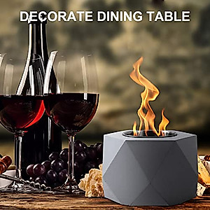 Tabletop Fire Pit, Table Top Fire Pit Bowl, Home Smores Maker, Alcohol Fireplace for Table & Festival Decor, Indoor & Outdoor Use