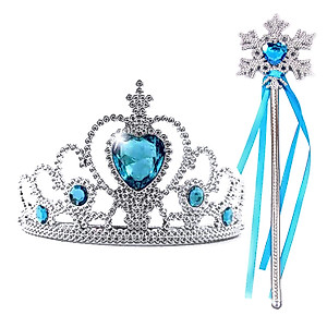 Snow Princess Costume for Girls Winter Costume for Toddlers Dress Up Halloween Birthday Cosplay Cape with Accessories