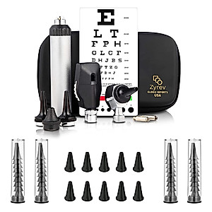 Zyrev ZetaLife Combo Otoscope Set with 50 Extra Disposable Specula Tips (1st Edition)