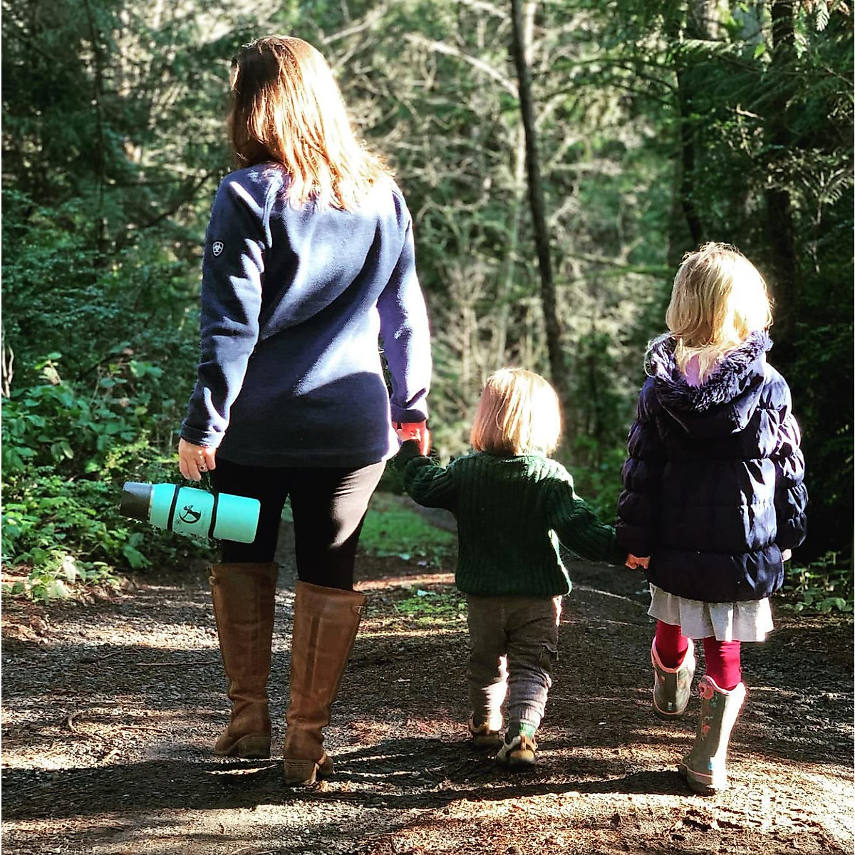 CERES CHILL Water Bottle Strap Handle Carrier fits 8oz to 28oz in Size, Silicone Strap Makes Any Bottle Handheld. for Runners & Joggers Anti Slip Grip & Drop Protection (2-Pack, Black, Small)