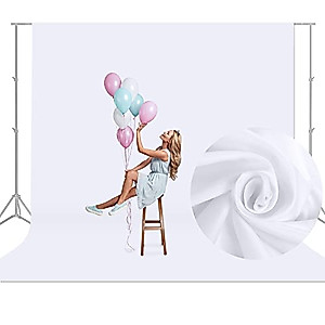 10x10 FT White Backdrop Background for Photography, Large Pure White Photo Backdrop Curtain Drapes, Professional High Density White Screen Backdrops for Party Portrait Photoshoots Booth Video Studio